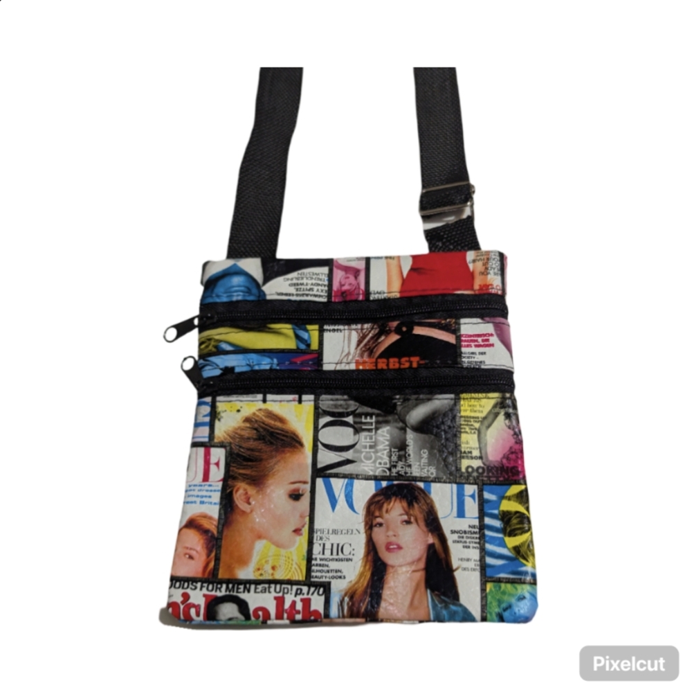 Fashion Magazine Print Clip Art Faux Leather Small Cr… - Gem